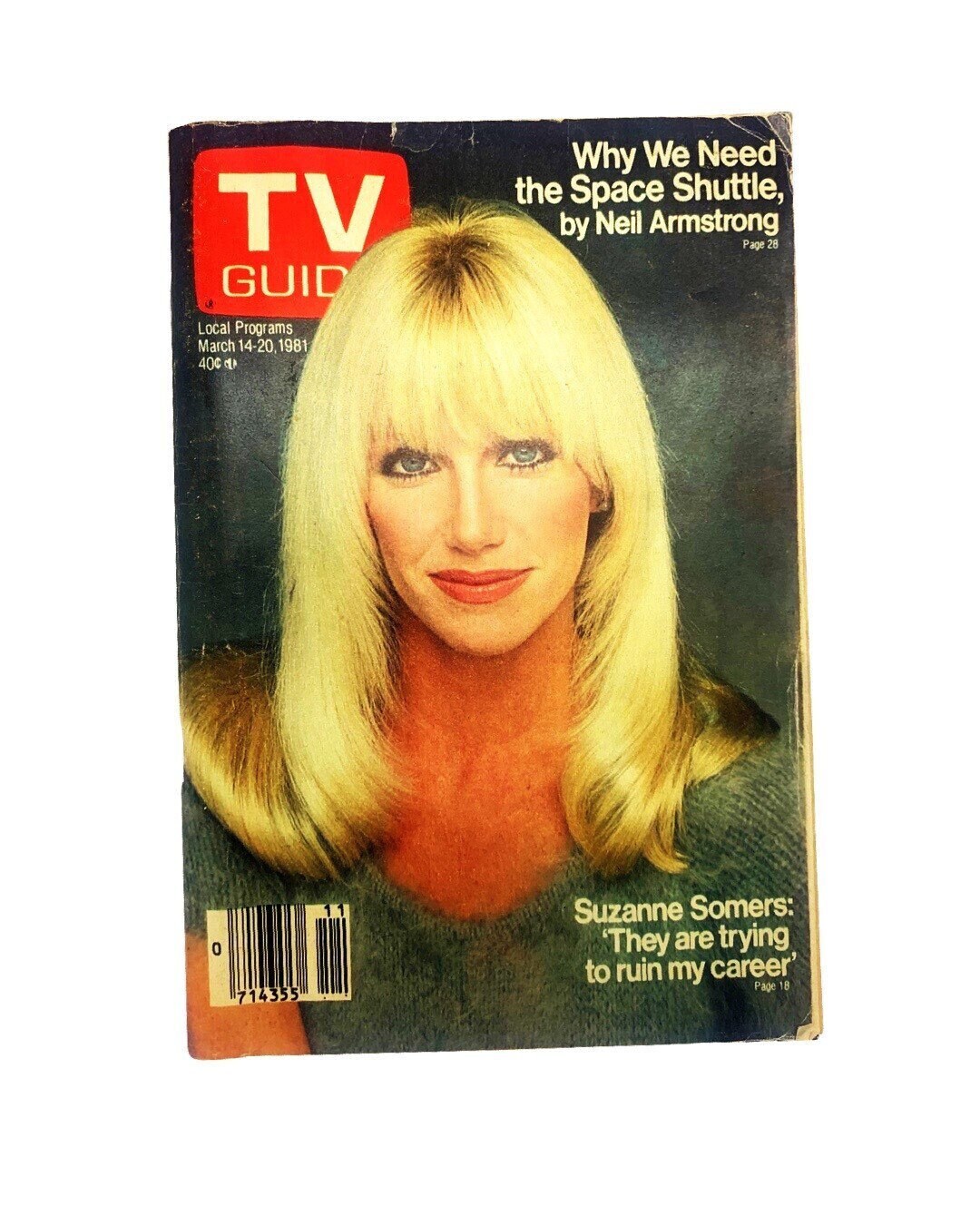 TV Guide 1981 Preowned, Suzanne Somers, Nostalgia - Etsy