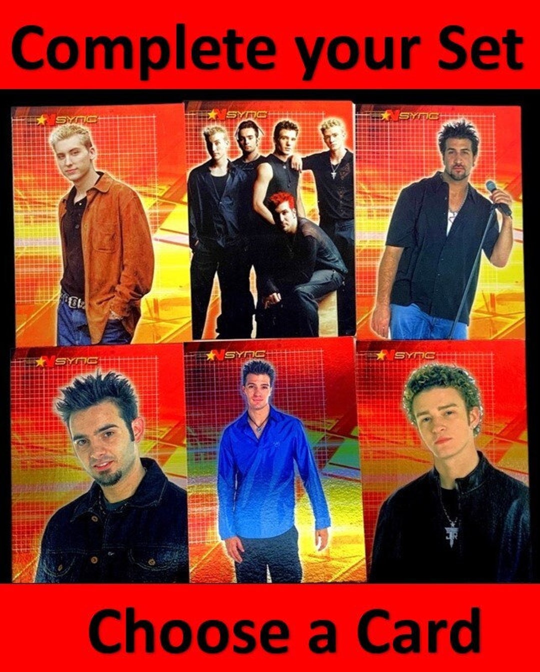 NSYNC Single Card Hologram, Stocking Stuffers, NSYNC, Justin Timberlake ...