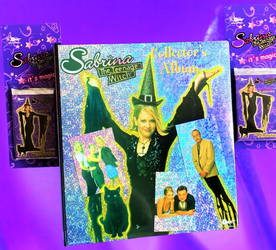 Sabrina Binder With TWO Sealed Packs, Sabrina the Teenage Witch, 90's ...