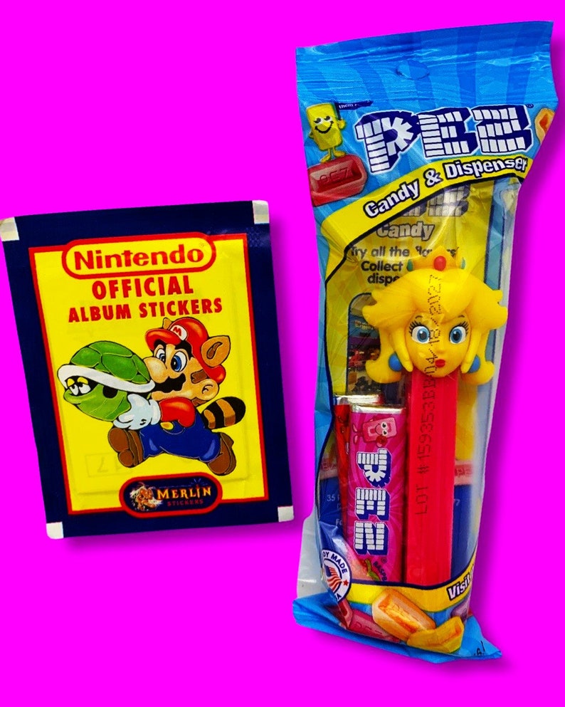 Super Mario Pez & Nintendo Stickers, 1992 - Etsy