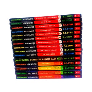 GOOSEBUMPS MOST WANTED - R L Stine Kids Horror Paperbacks, Throwback ...