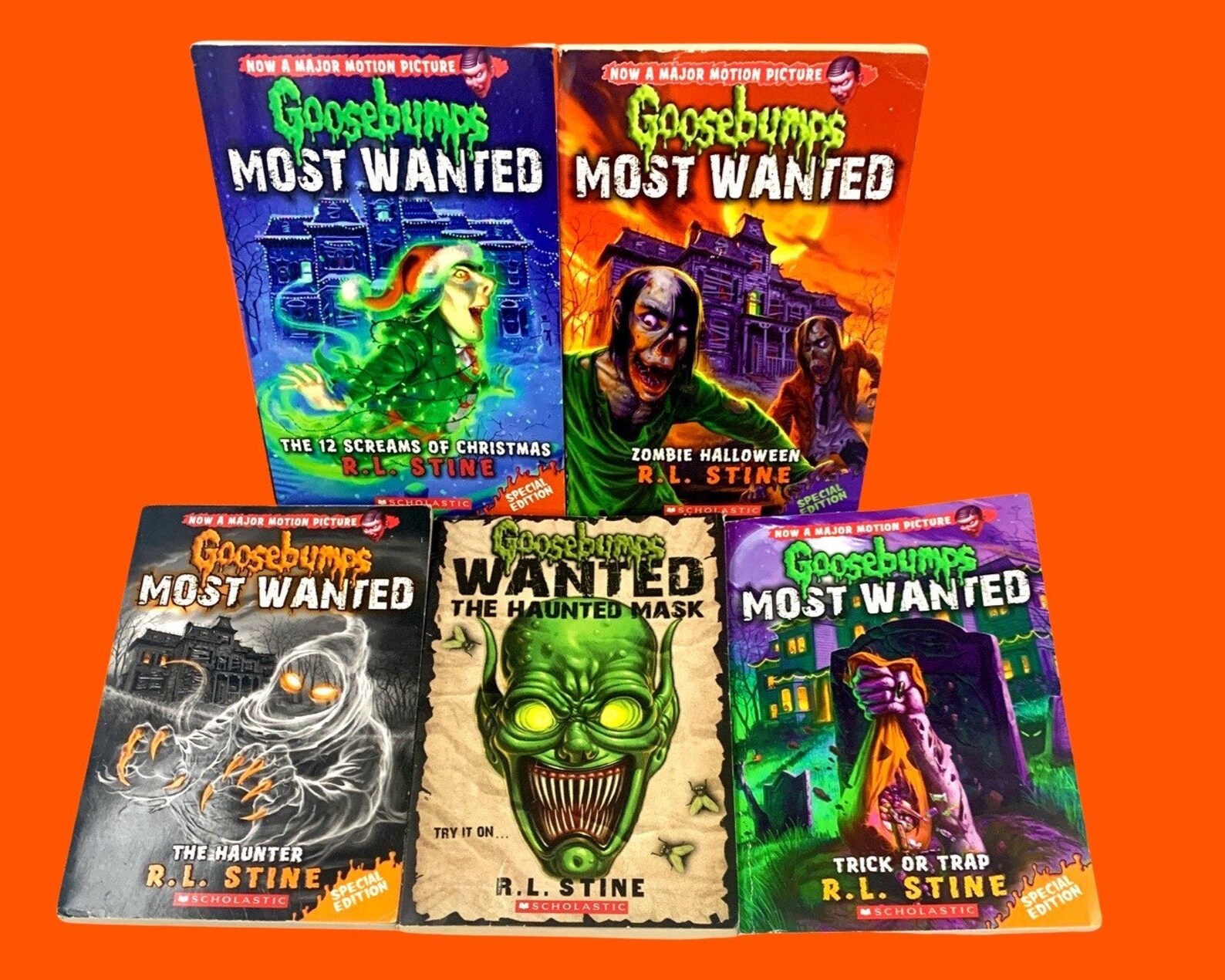 GOOSEBUMPS MOST WANTED - R L Stine Kids Horror Paperbacks, Throwback ...
