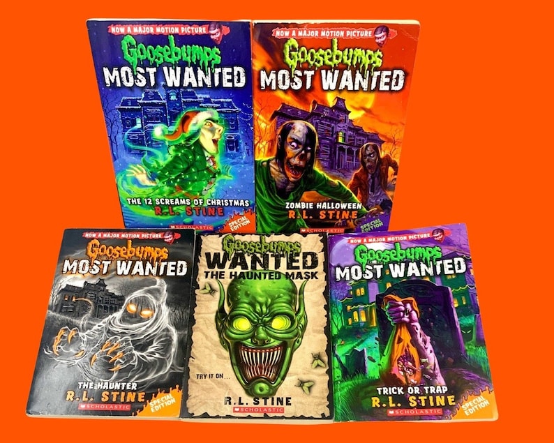 GOOSEBUMPS MOST WANTED - R L Stine Kids Horror Paperbacks, Throwback ...