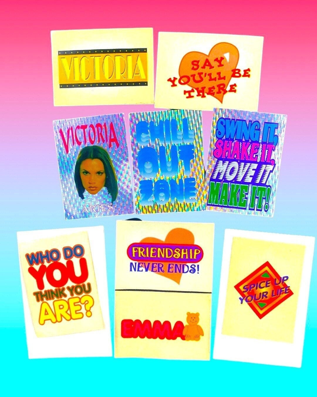Spice Girls Vending Machine 90s Stickers - Etsy