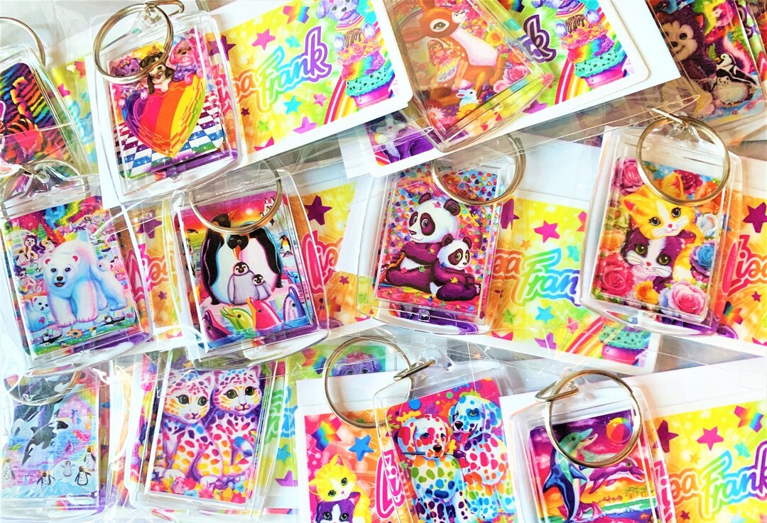 Lisa Frank Keychains, 90's Inspired, Choose One, Party Favors ...