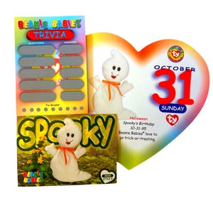 Beanie of the Day (october 31st) Spooky the Ghost), Beanie Baby ...