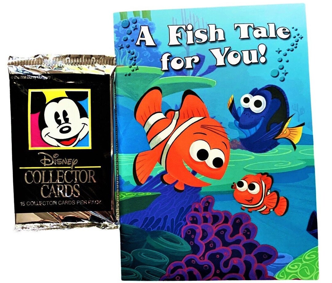 Birthday Card Finding Nemo With Disney Trading Card Pack (1992) - Etsy