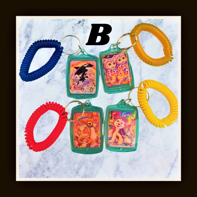 Lisa Frank Wristlet Keychains 90's Inspired Choose One - Etsy