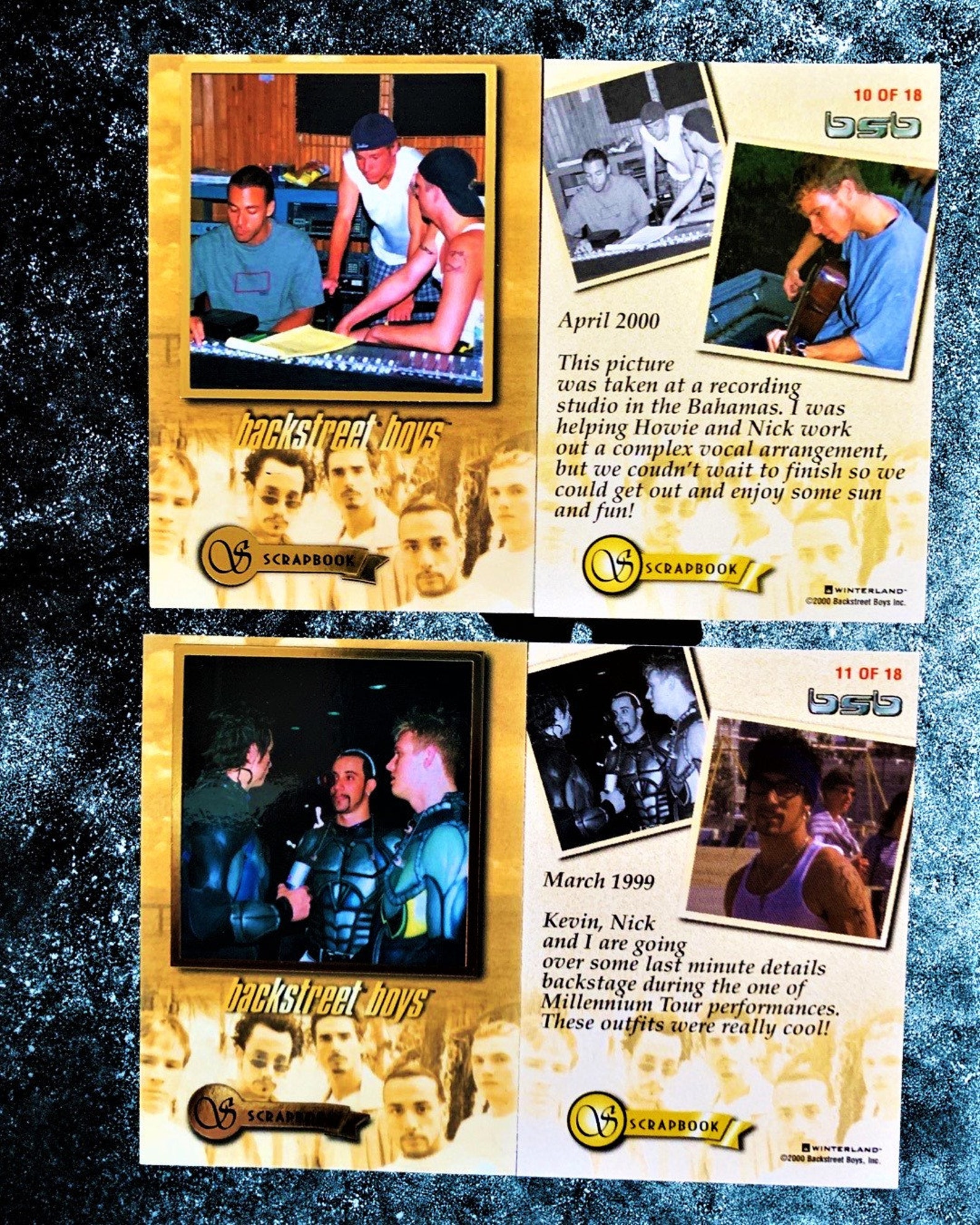 BSB Scrapbook Cards (choose a Backstreet Boys Trading Card) - Etsy