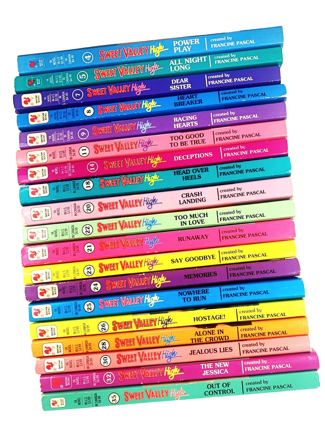 Sweet Valley High Books With Color Spine Paperback, Choose a Book - Etsy