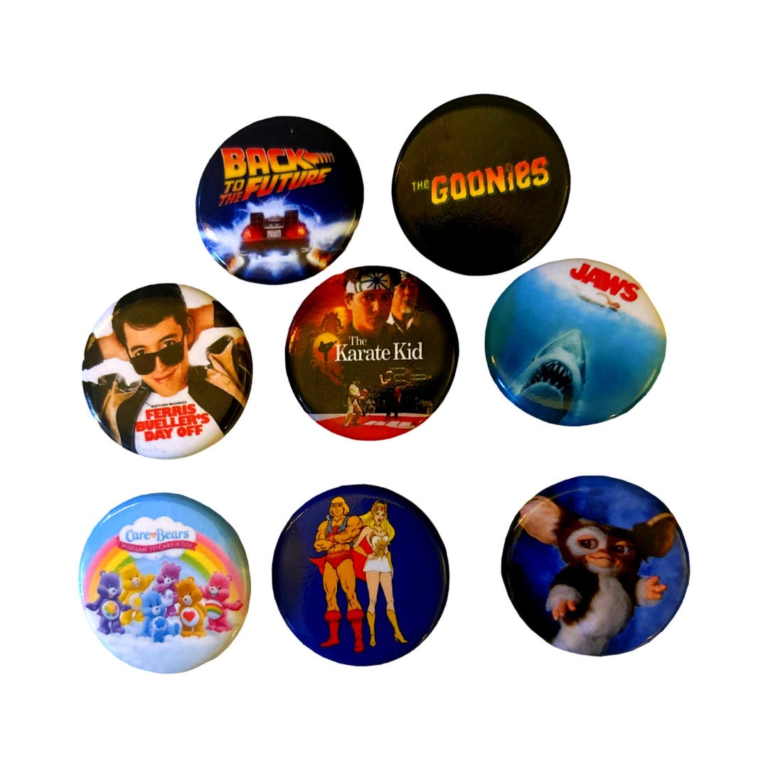 80s Style (8 Pack) Pinback Buttons, 80s Pins, 80s Party, 80s Buttons - Etsy