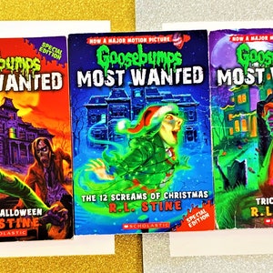 GOOSEBUMPS MOST WANTED - R L Stine Kids Horror Paperbacks, Throwback ...