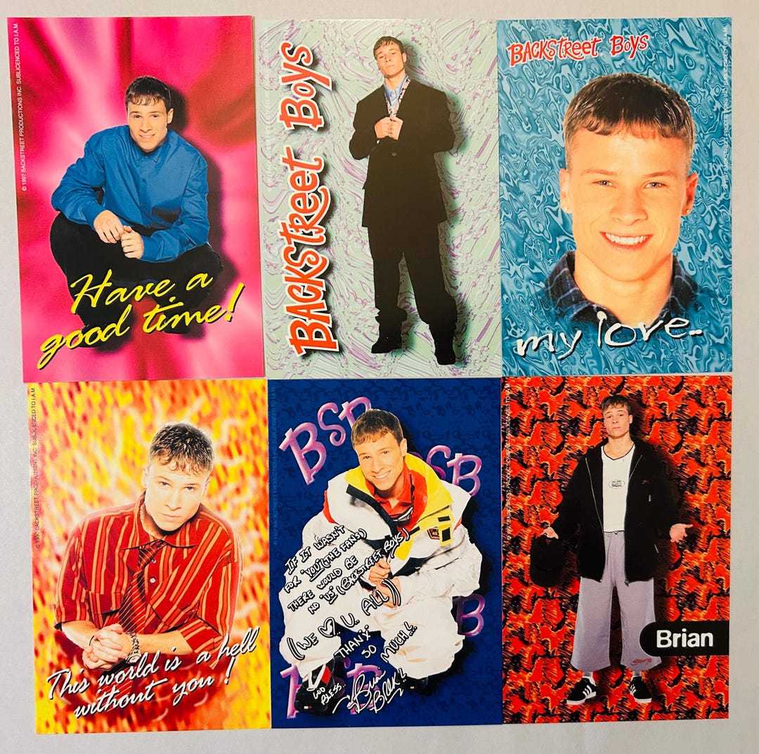 Brian Littrell Backstreet Boys Six 4x6 BSB Photos 1998 Lot of 6 - Etsy UK