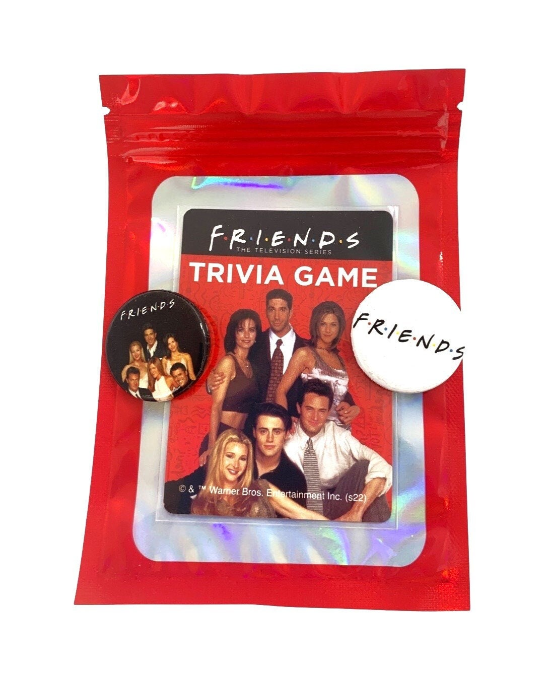 Friends Button & Trivia Card Set, Friends Buttons, TV Show, 90s ...