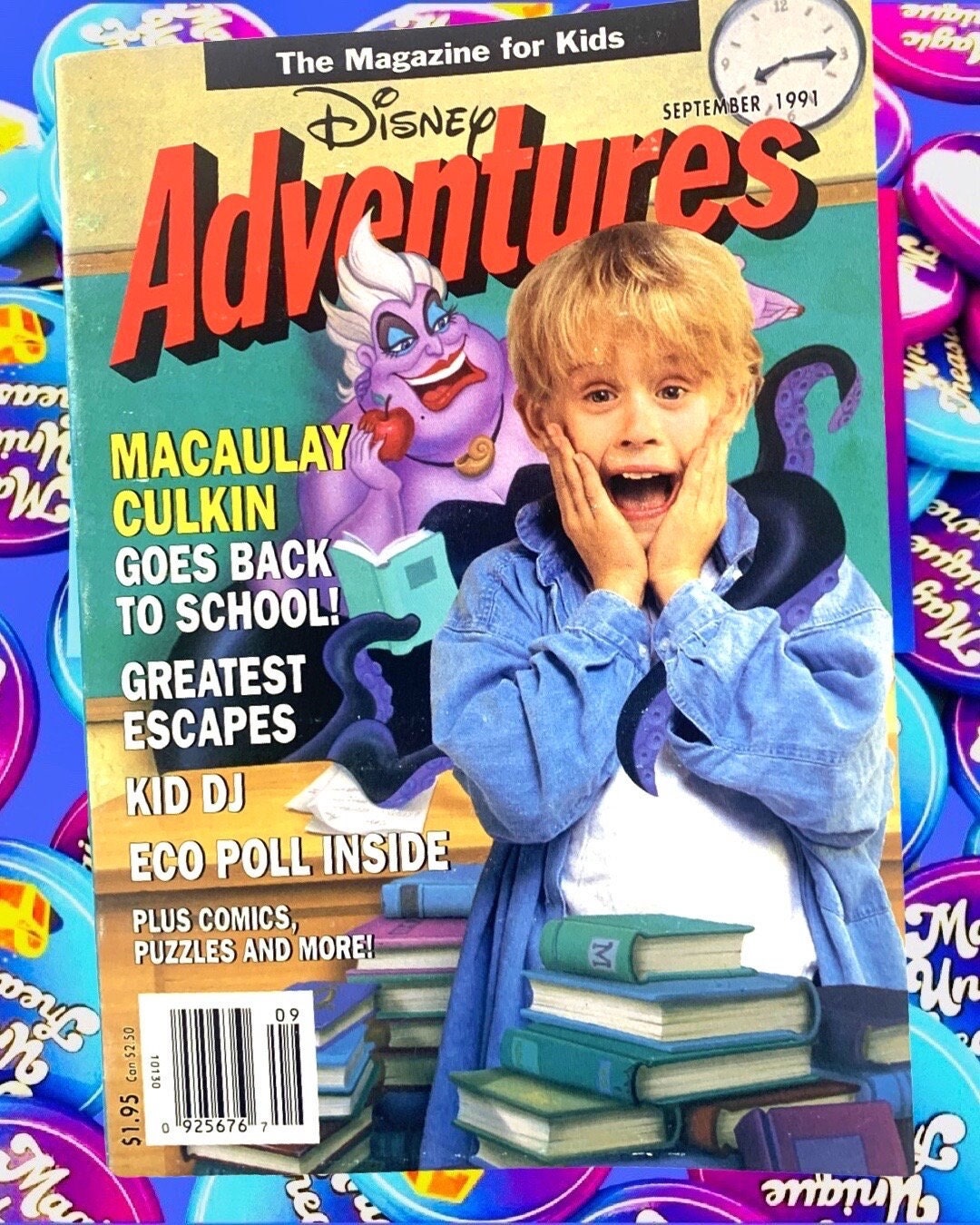 Macaulay Culkin Disney Magazine, Little Mermaid, Home Alone, 1994, 90s ...