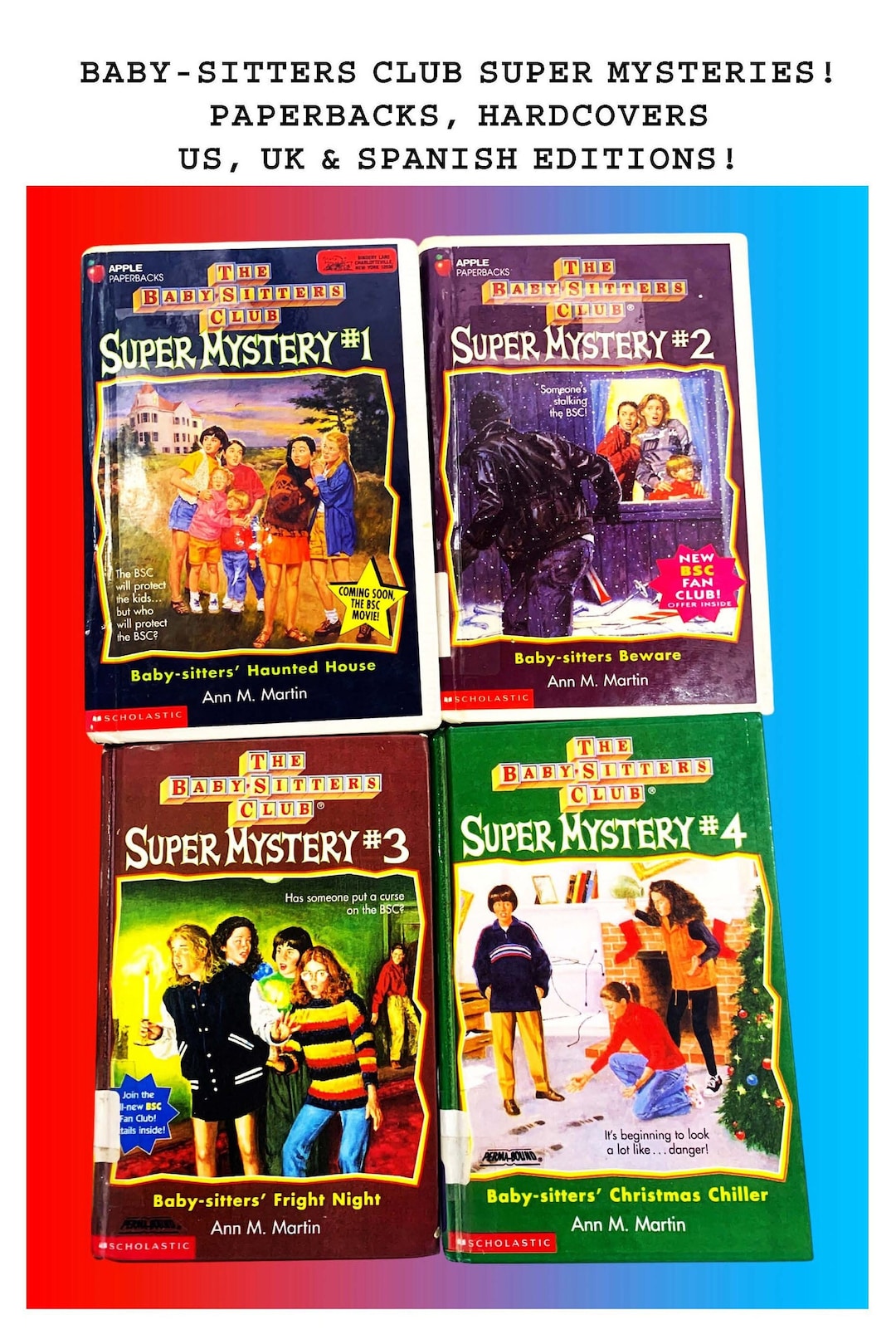 Babysitters Club Super Mysteries - Choose a Title - Etsy