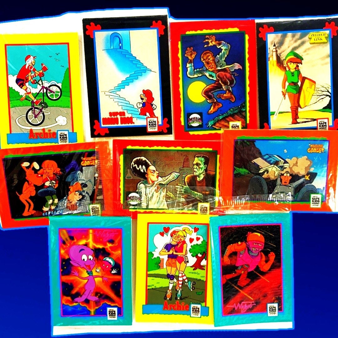 Two Packs - Choose 1991 Super Mario, Zelda, Inspector Gadget Archie ...