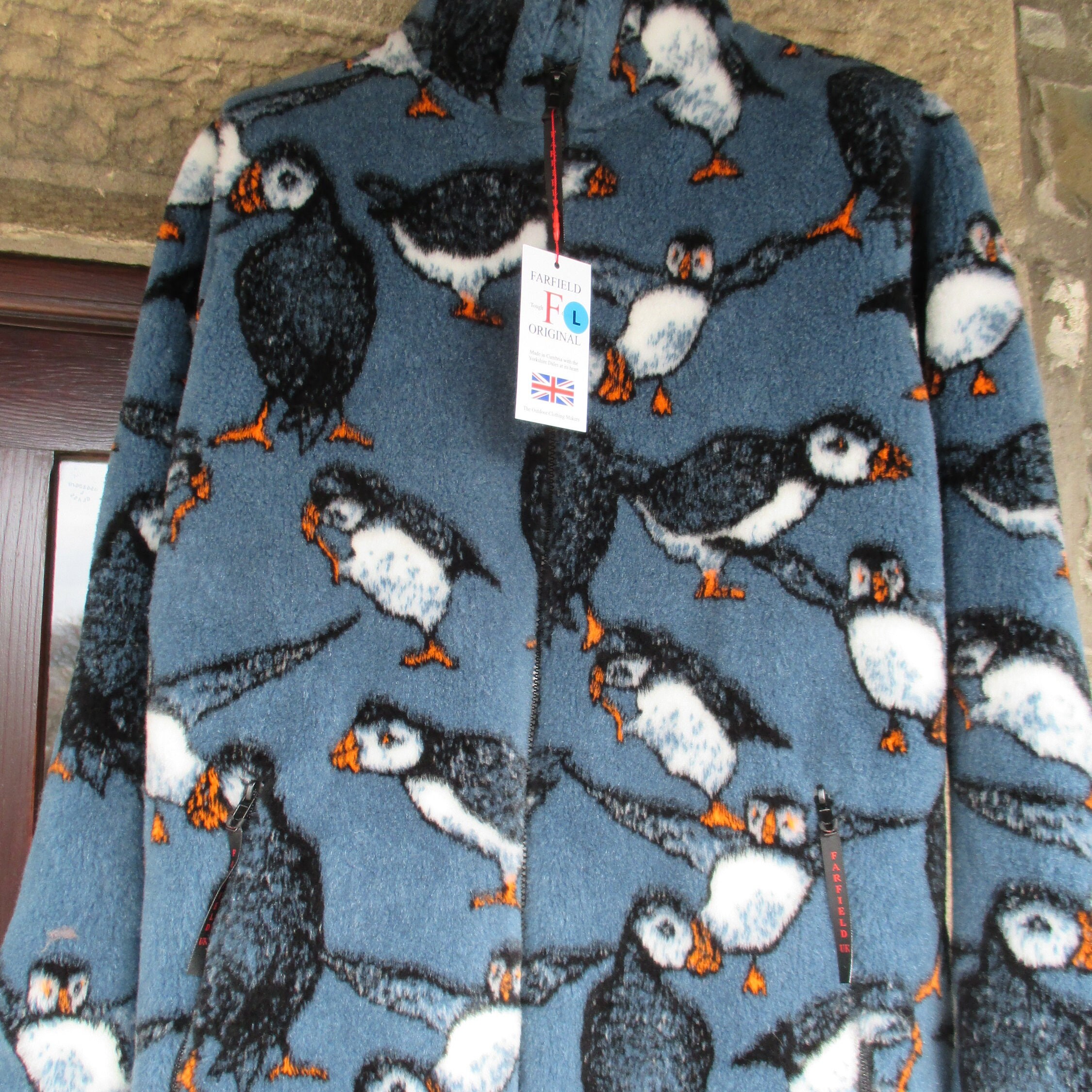 Farfield Clothing Puffin Design Pile Lined Jacket Soft - Etsy