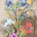 Flower Painting, Rice Paper Art, Indian Miniature Painting, Gold Border ...