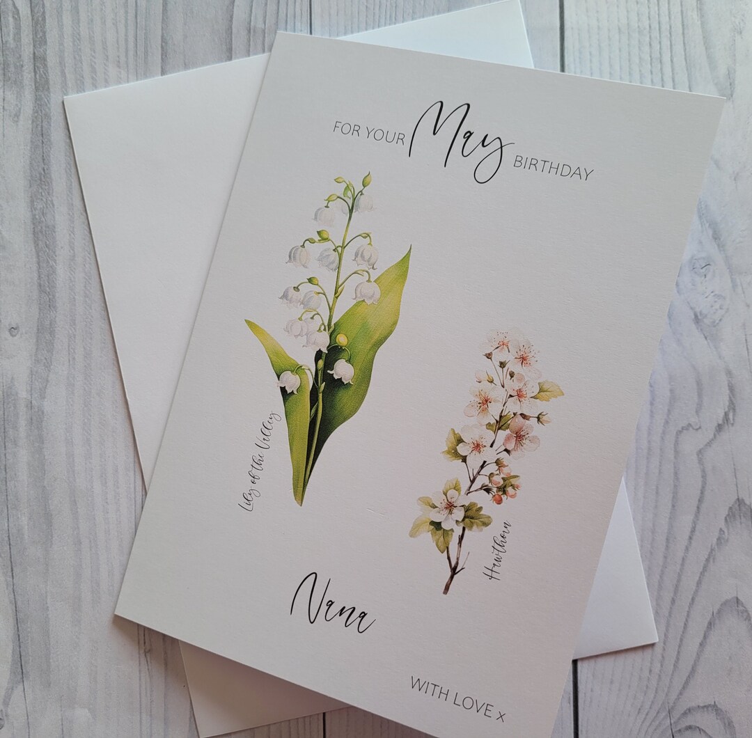 May Birthday Card, Relation Birthday Card, Happy Birthday Card ...