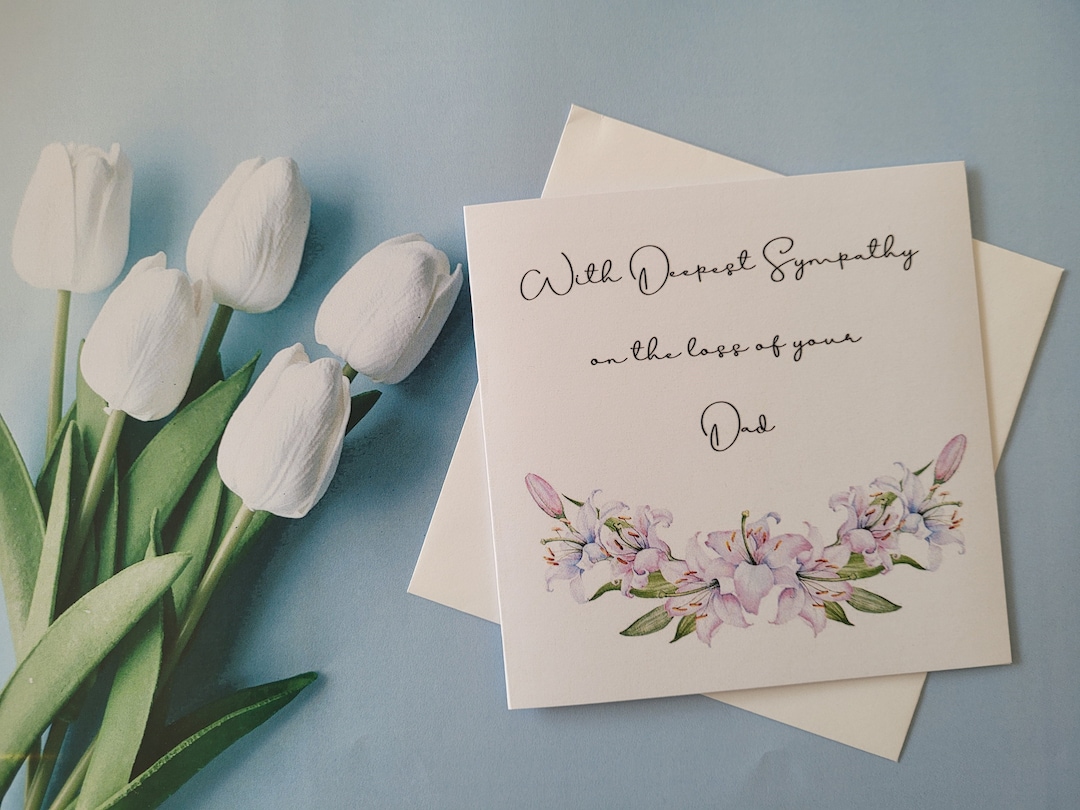 Dad Sympathy Card, Loss of Dad, Sorry for Your Loss, in Deepest ...