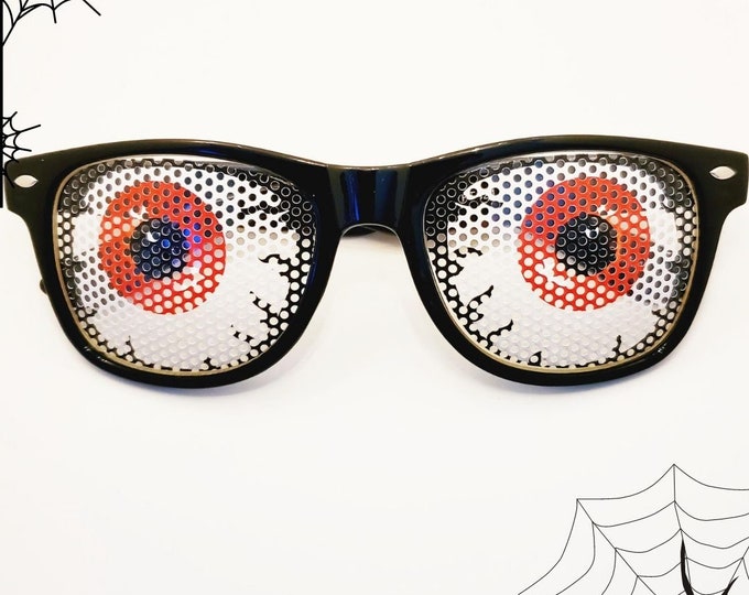 Glofx Bug Eye Ultimate Kaleidoscope Glasses – Black Real Glass Crystals ...