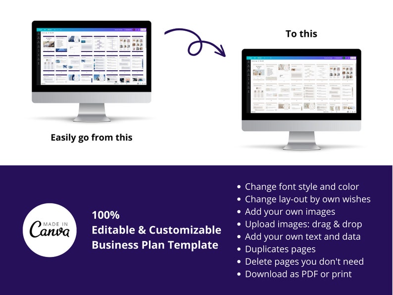 Business Plan Template | Small Business | Startup | Printable ...