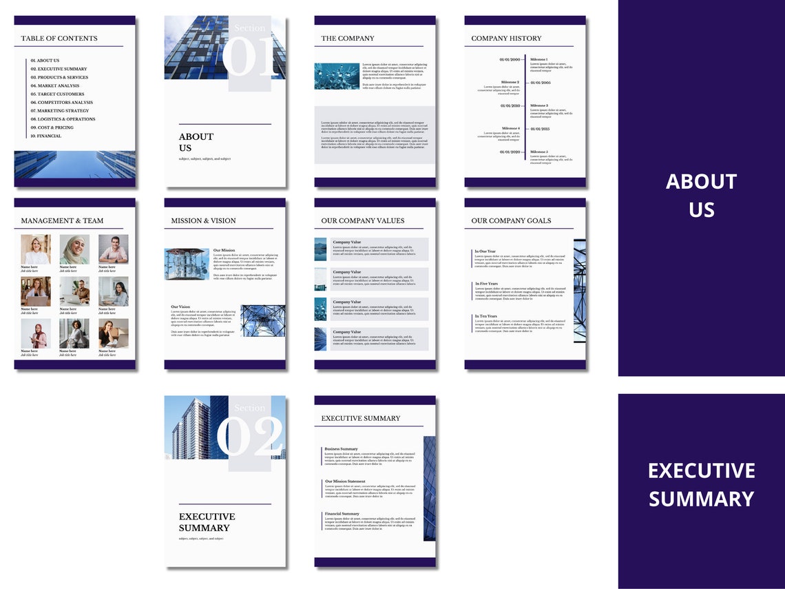 Business Plan Template | Small Business | Startup | Printable ...