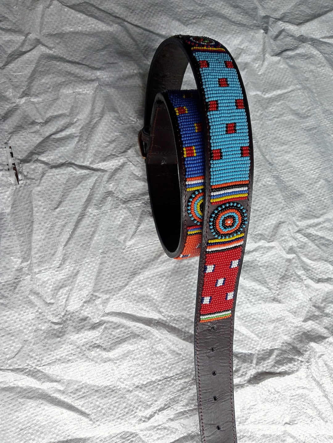 Maasai Belt, Leather Belt, Beaded Belt, Handmade Belt, Christmas Gifts ...