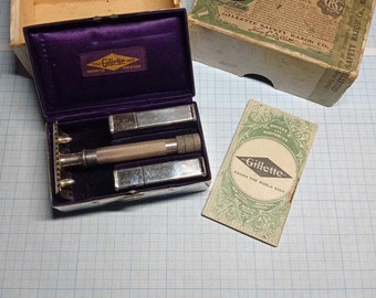 Compact Gillette Travel Takedown Safety Razor, R2 1971 3 Piece Razor ...