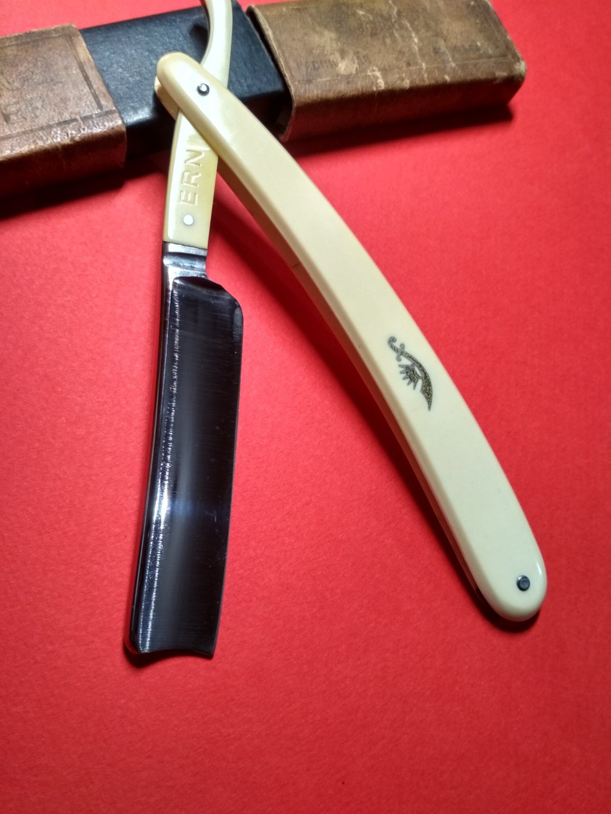 ERN Crown & Sword Straight Razor Germany - Etsy