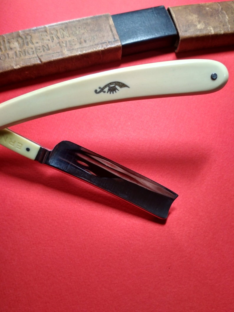 ERN Crown & Sword Straight Razor Germany - Etsy