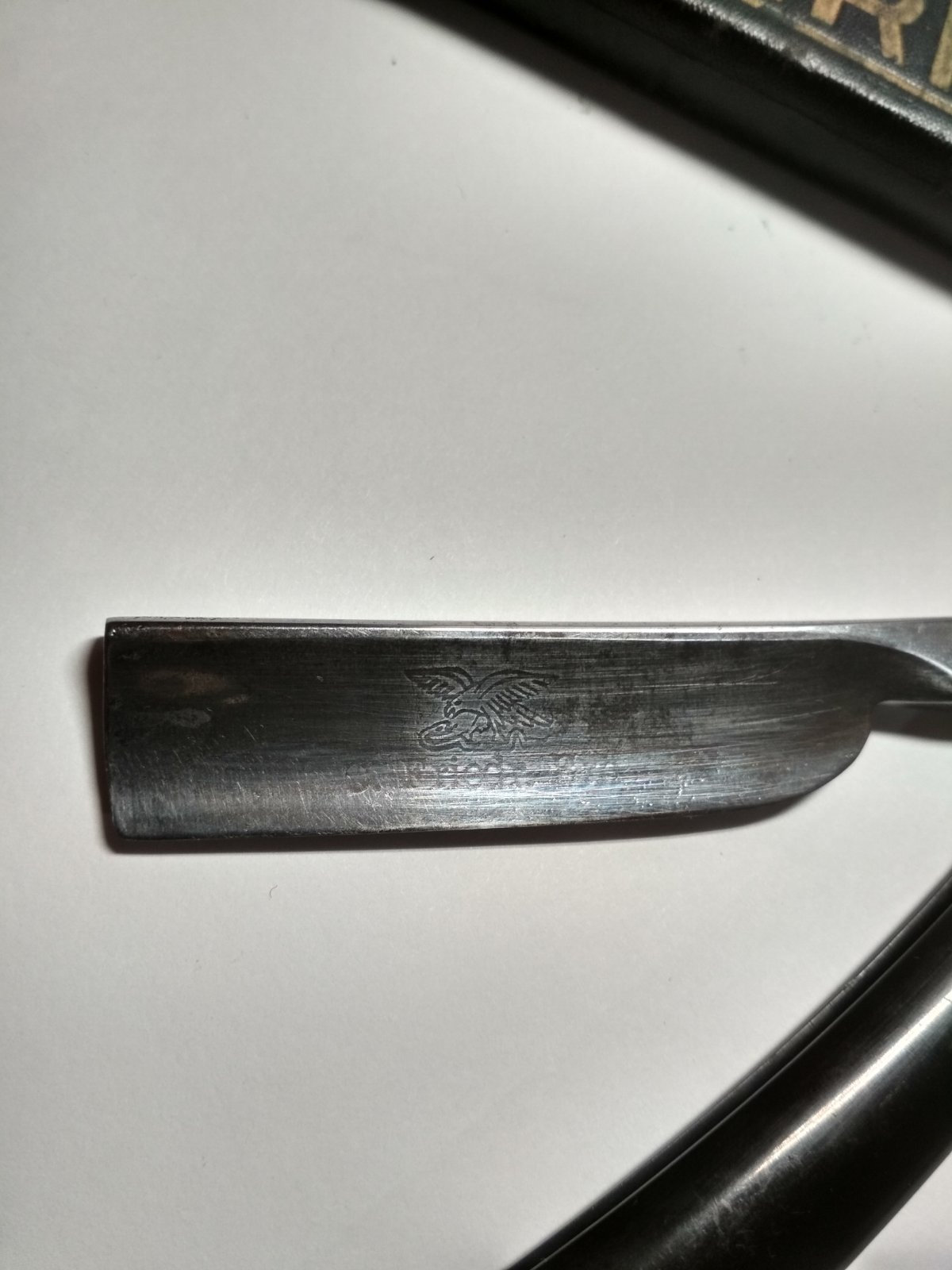 ERN #9 With Eagle Straight Razor Germany - Etsy