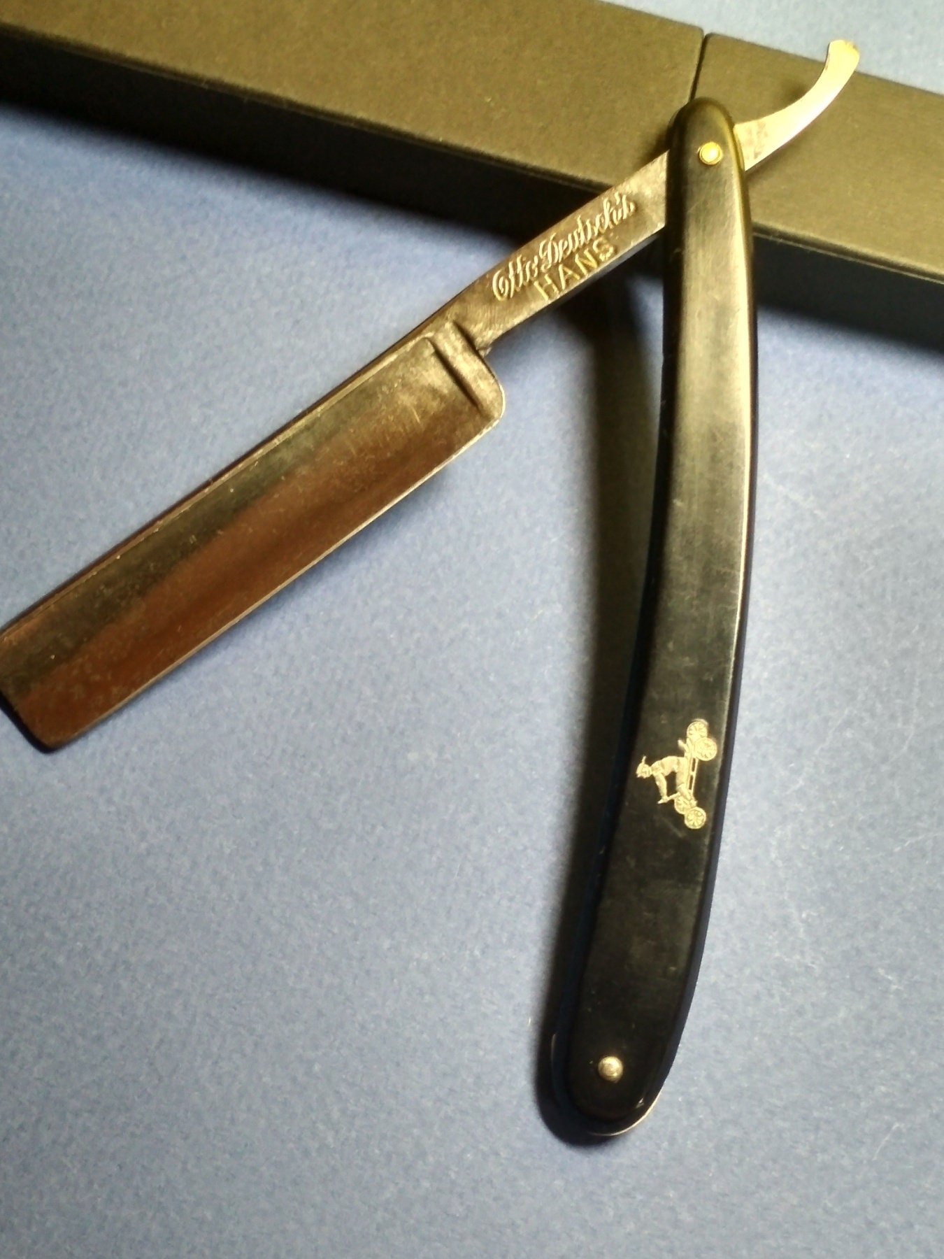 Vintage Straight Razor Otto Deutsch's Hans - Etsy