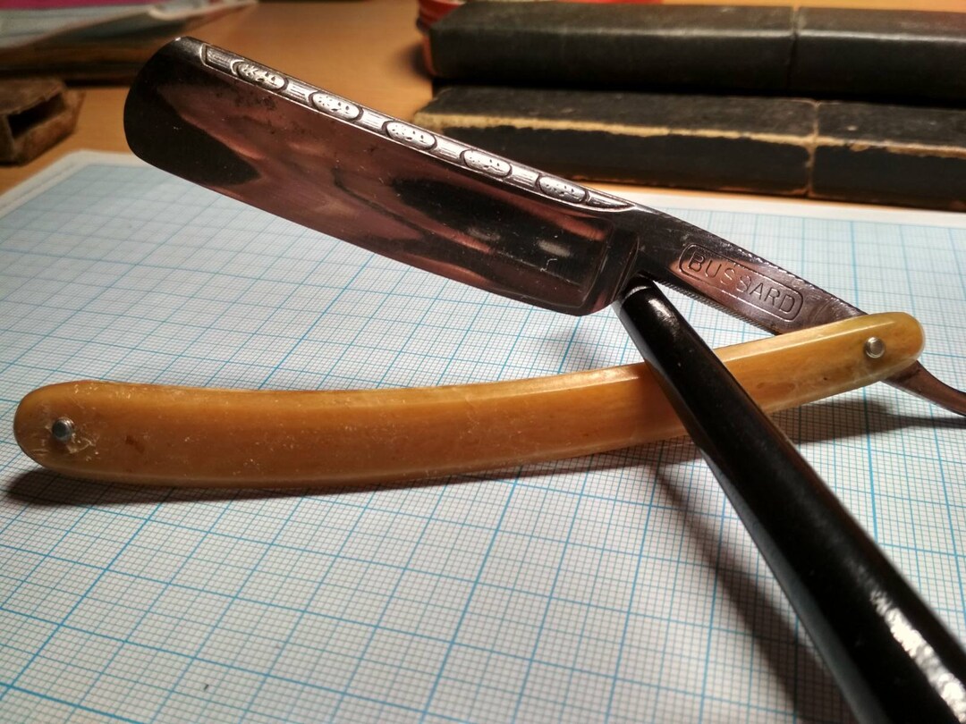 Vintage Straight Razor "bussard", Emil Schwarte - Etsy