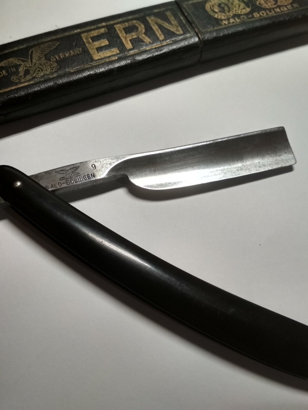 ERN #9 With Eagle Straight Razor Germany - Etsy
