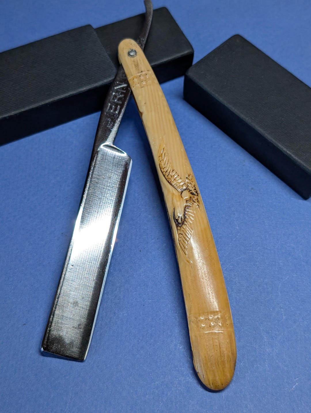 Vintage Straight Razor ERN With Eagle Solingen - Etsy