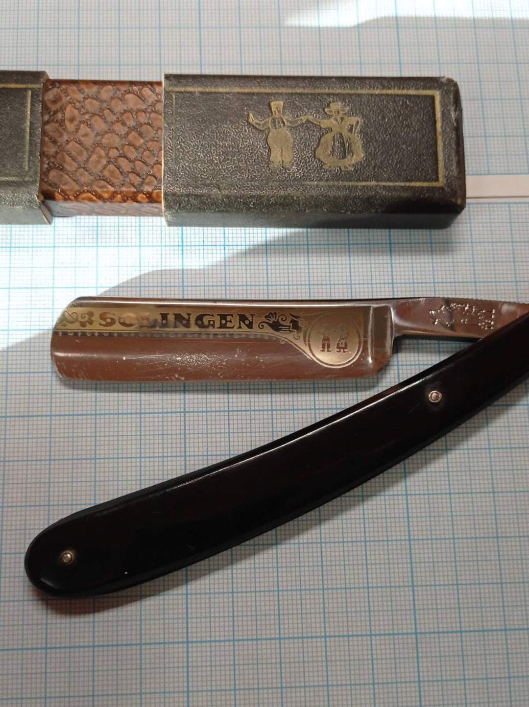 Vintage Straight Razor "tell" Solingen - Etsy