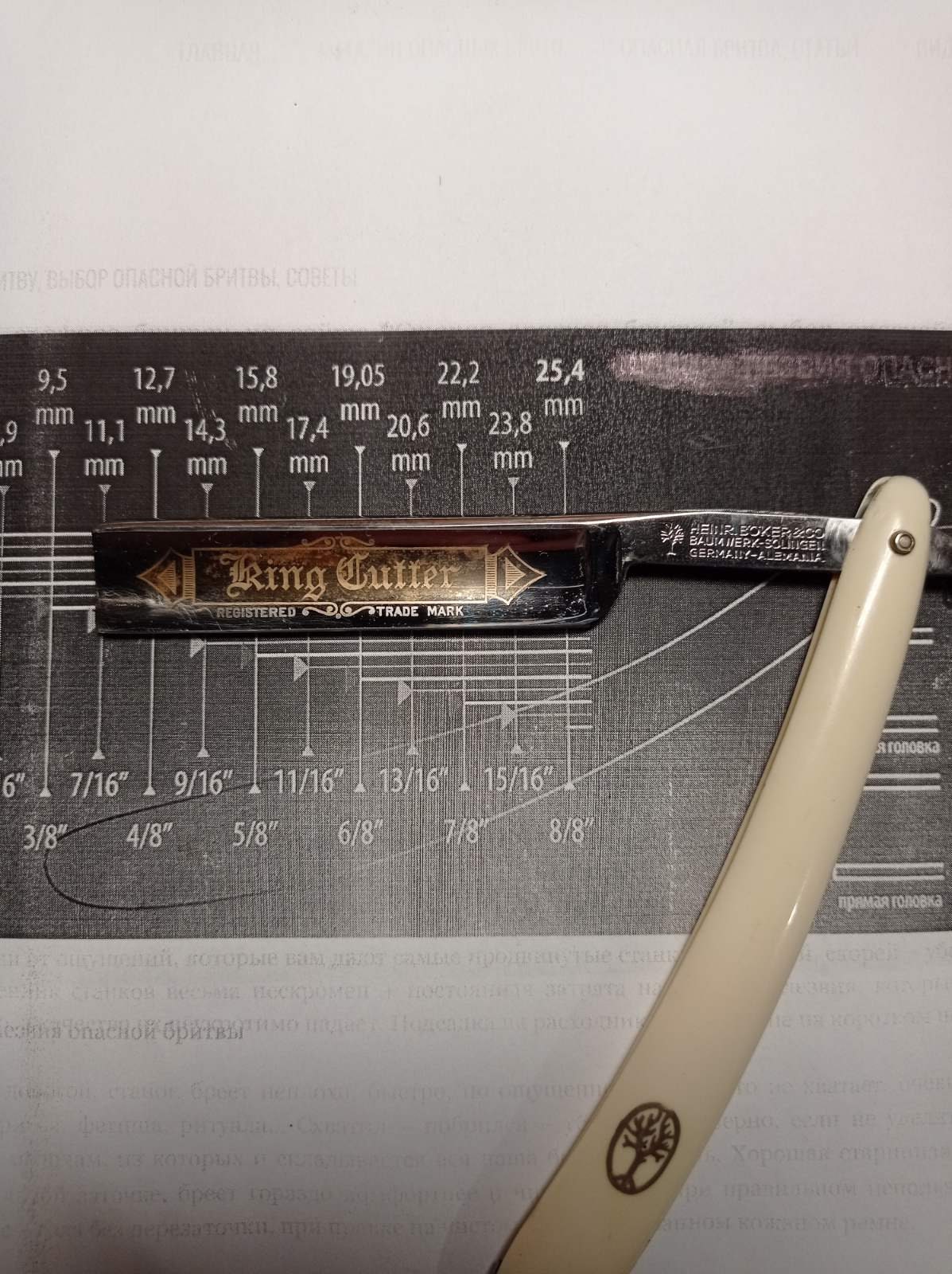 Vintage Razor Heinr. Boker&co "king Cutter" - Etsy