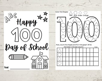 100th Day of School Activity Packet 100 Day Printables STEAM School ...