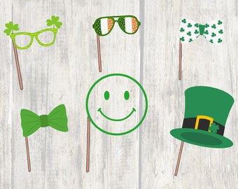 St Patricks Day Party Photo Booth Props Printable Download, DIY Props ...