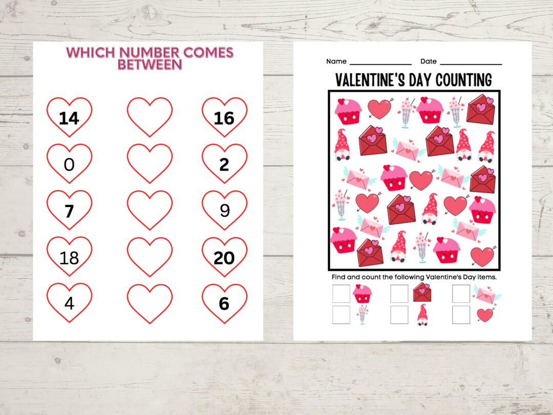 Valentine's Day Worksheet Bundle - Etsy