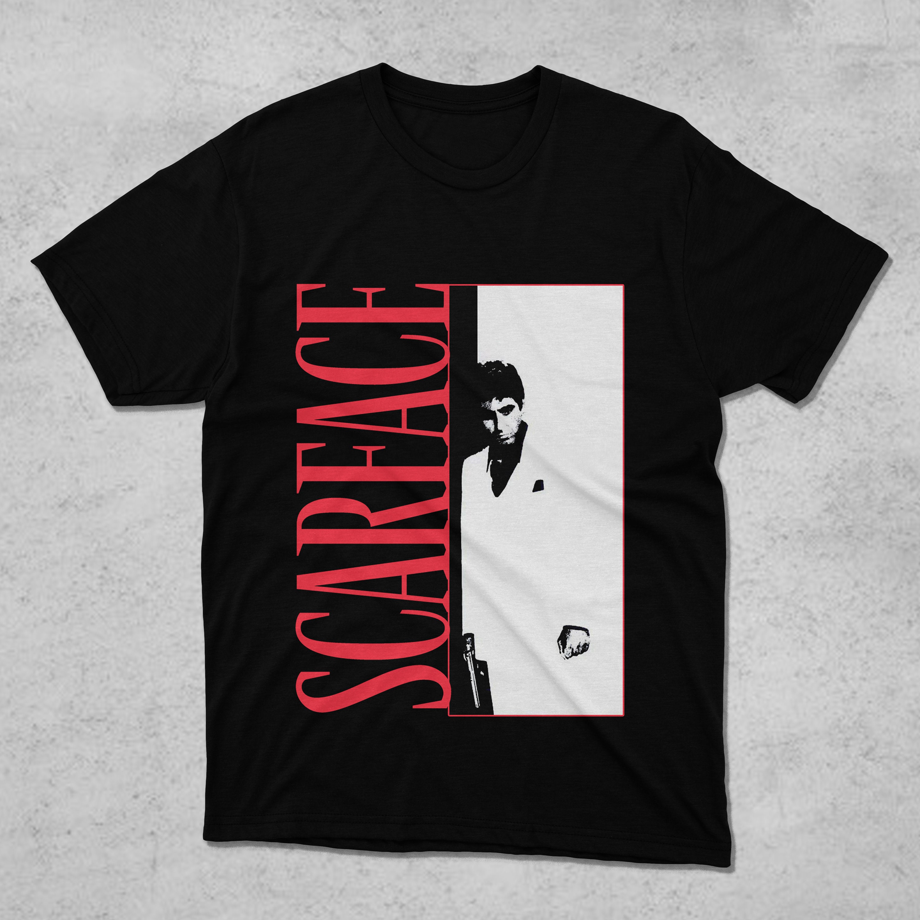Scarface T-shirt Retro Movie Scarface T-shirt Scarface - Etsy