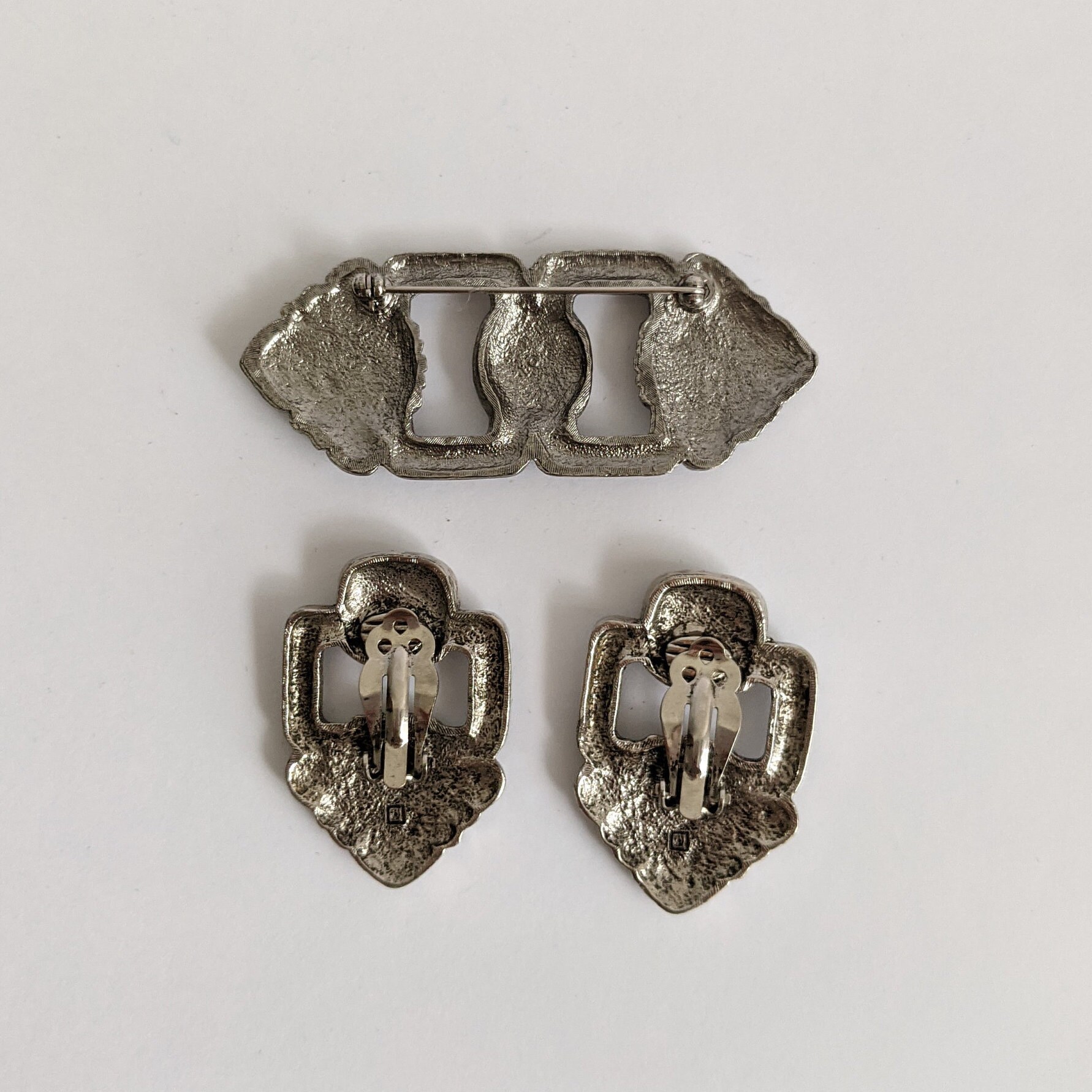 Vintage Avon Set romance Set Brooch and Clip-on - Etsy