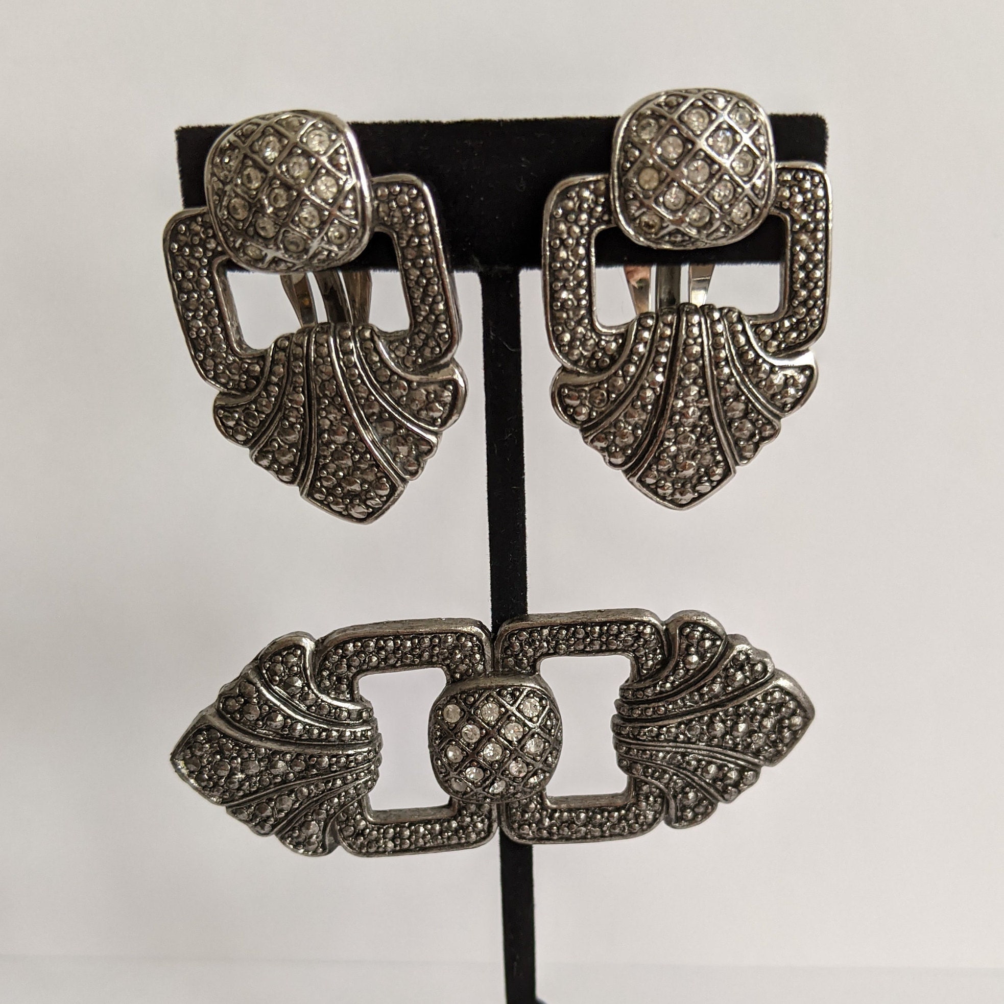 Vintage Avon Set romance Set Brooch and Clip-on - Etsy