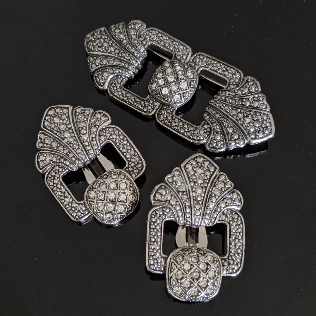 Vintage Avon Set "romance" Set Brooch and Clip-on Earrings - Etsy