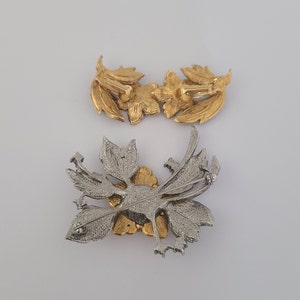 Vintage Avon Floral Set Intricate Brooch and Matching Clip-on Earrings ...