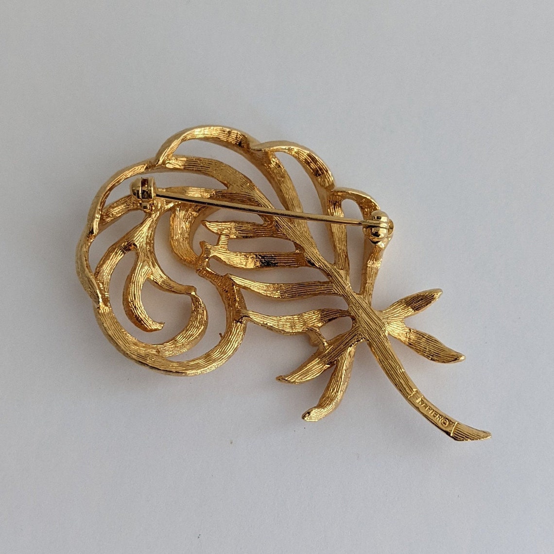 Vintage Napier Brooch Feather Brooch Polished and Textured - Etsy Canada