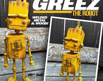 Rustic Robot Steampunk Robot Space Robot Old Robot Welded Art Whimsical ...