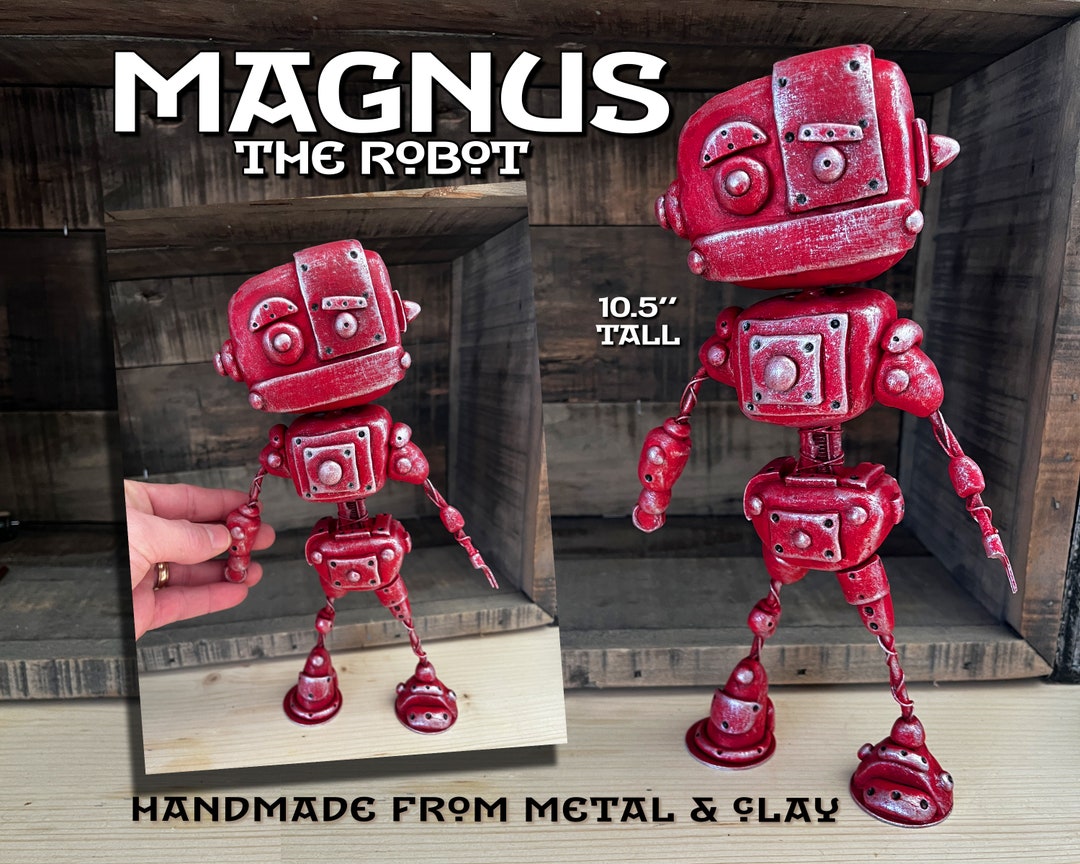 Magnus the Robot Steampunk Robot Space Robot Rustic Robot Girl/man Gift ...
